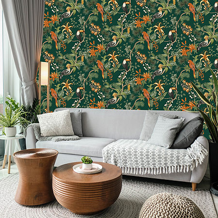 Click here for Tempaper Birds of Paradise Peel & Stick Wallpaper... prices