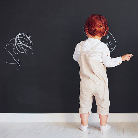 Tempaper Chalkboard Peel and Stick Wallpaper - Black