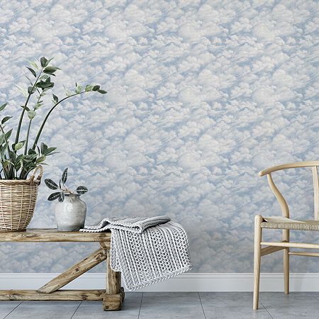 Tempaper Clouds Peel and Stick Wallpaper - Blue Sky