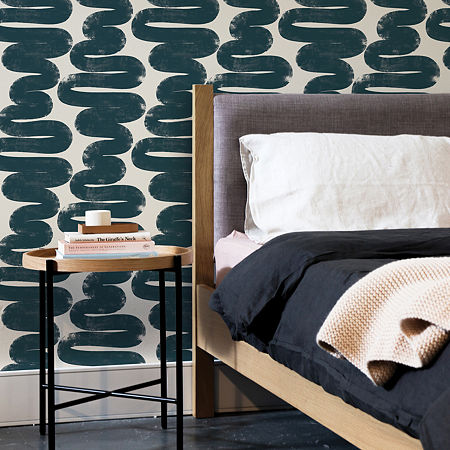 Click here for Wiggle Room Peel and Stick Wallpaper - Blue Cream prices
