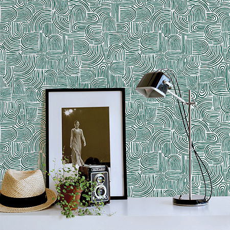 Click here for Tempaper Swell Peel & Stick Wallpaper  One Size  G... prices