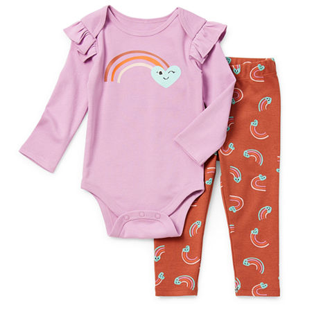 Click here for Okie Dokie Baby Girls 2-pc. Pant Set  3 Months  Pu... prices