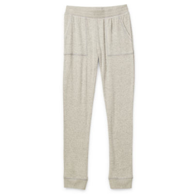 Thereabouts Little & Big Girls Cuffed Knit Jogger Pant, Color: Heather ...