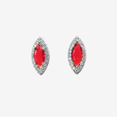 Click here for Vieste Rosa Halo Green Crystal 1/2 Inch Marquise S... prices