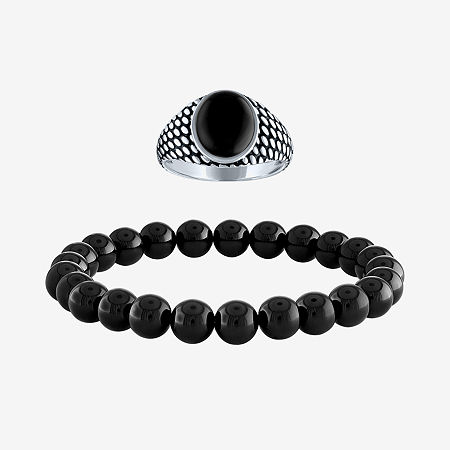 Click here for Mens Genuine Black Onyx Sterling Silver 2-pc. Jewe... prices
