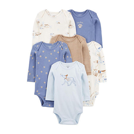 Click here for Carters Baby Boys Crew Neck Long Sleeve Rib 6-pc.... prices
