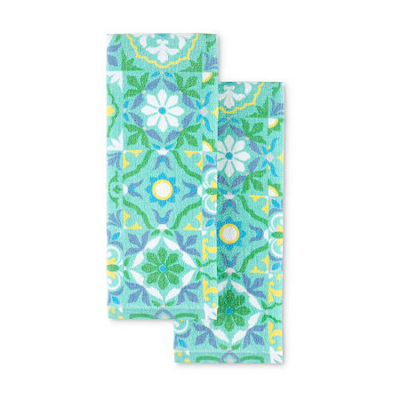 Click here for Fiesta Worn Tiles 2-pc. Kitchen Towel Set  One Siz... prices