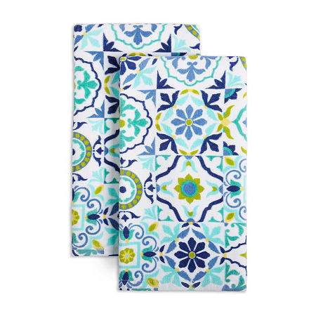 Click here for Fiesta Worn Tiles 2-pc. Kitchen Towel Set  One Siz... prices