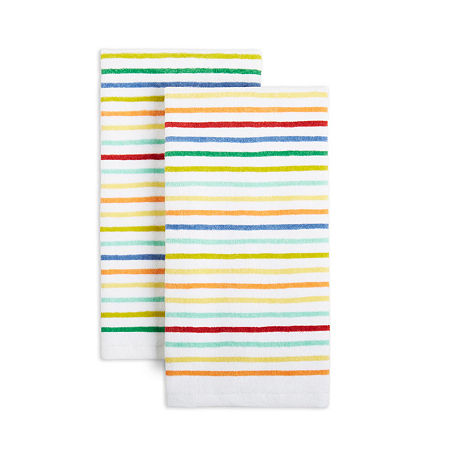 Fiesta Tropical Stripe Kitchen Towels  Set of 2 - Multi