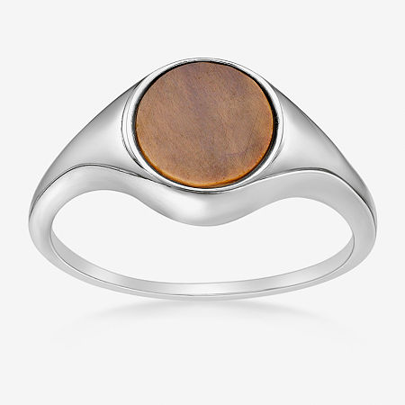 Click here for Womens Genuine Brown Tigers Eye Sterling Silver Ro... prices