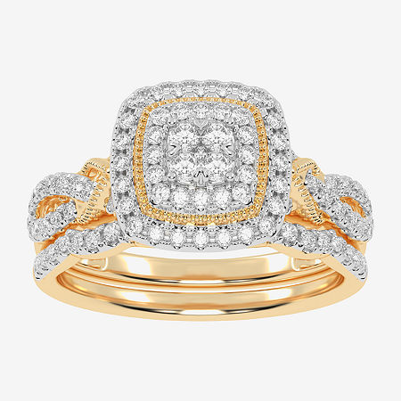 Click here for Womens 1/2 CT. T.W. Natural White Diamond 10K Whit... prices