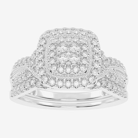 Click here for Womens 1/2 CT. T.W. Natural White Diamond 10K Whit... prices