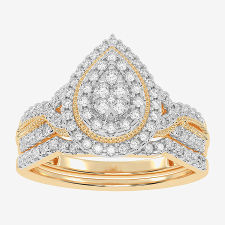 Click here for Womens 1/2 CT. T.W. Natural White Diamond 10K Whit... prices