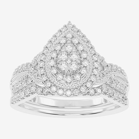 Click here for Womens 1/2 CT. T.W. Natural White Diamond 10K Whit... prices