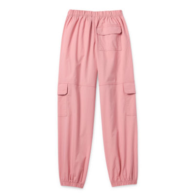 Thereabouts Cargo Little & Big Kid Girls Cuffed Relaxed Fit Jogger Pant ...