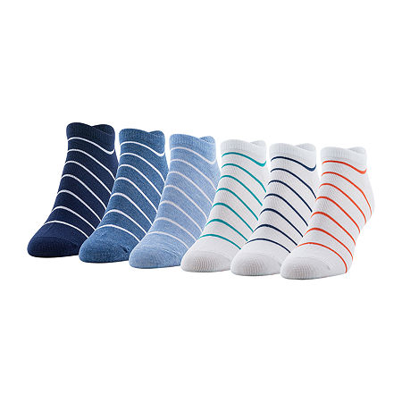 Click here for Womens Gold Toe(R) 6pk. Thin Stripe Liner Socks prices