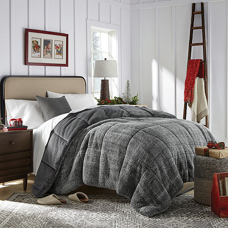 Click here for North Pole Trading Co. Solid Faux Mink To Sherpa R... prices