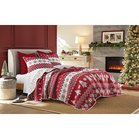 Click here for North Pole Trading Co. Holiday Novelty Stripe Quil... prices