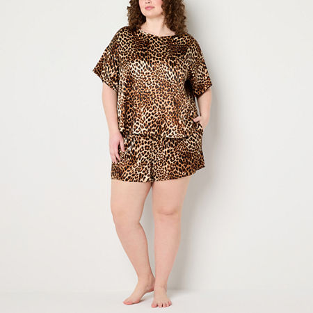 Click here for Ambrielle Womens Crew Neck Short Sleeve 2-pc. Plus... prices