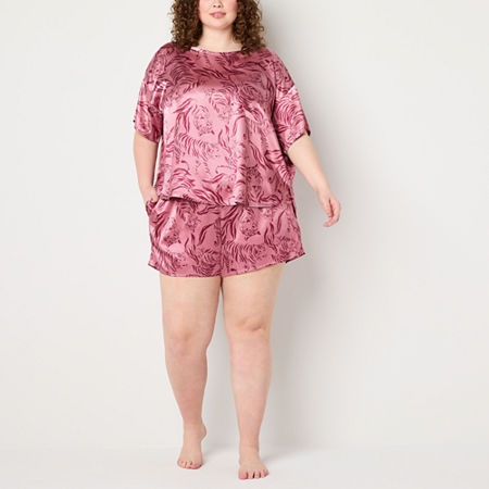 Click here for Ambrielle Womens Crew Neck Short Sleeve 2-pc. Plus... prices