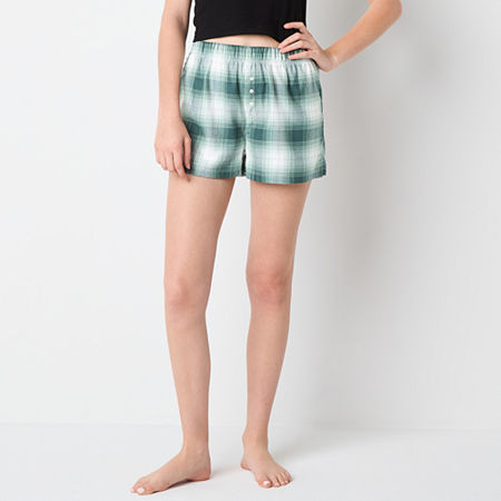 Click here for Arizona Body Womens Flannel Juniors Pajama Shorts... prices