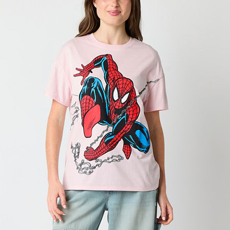 Click here for Womens Crew Neck Short Sleeve Regular Fit Spiderma... prices