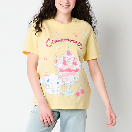 Click here for Cinnamoroll Boyfriend Womens Crew Neck Short Sleev... prices