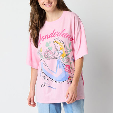 Click here for Alice In Wonderland Oversized Tee Womens Crew Neck... prices
