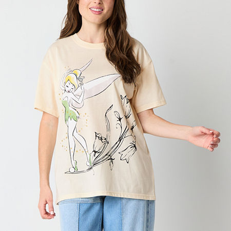 Click here for Tinkerbell Boyfriend Tee Womens Crew Neck Short Sl... prices