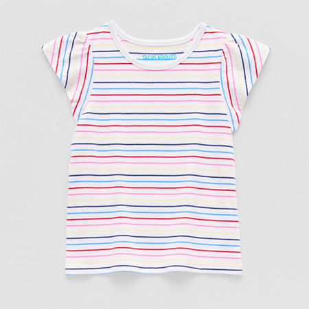 Click here for Thereabouts Little Girls Round Neck Short Sleeve R... prices