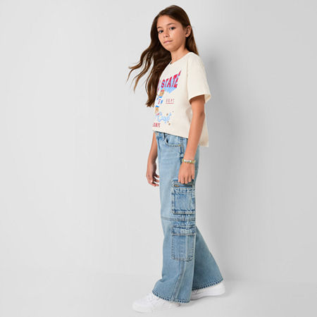 Click here for Thereabouts Little & Big Kid Girls Cargo Low Rise... prices