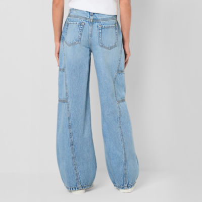 Thereabouts Little & Big Kid Girls Baggy Fit Jean, Color: Lunar Wash ...