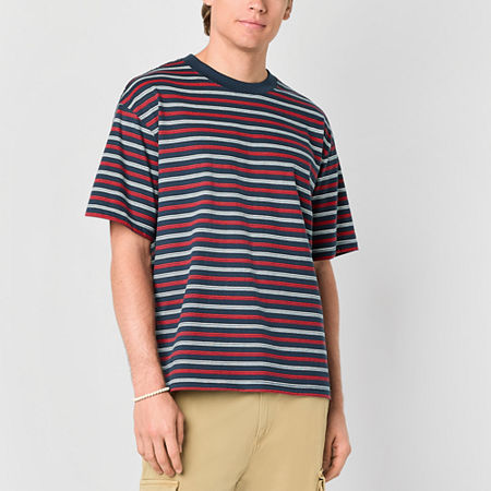 Click here for Arizona Mens Short Sleeve Boxy Fit Stripe T-Shirt... prices