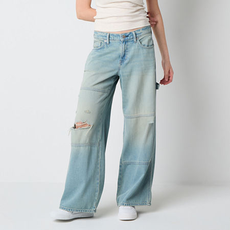 Click here for Arizona Juniors Airy Drape Womens Low Rise Baggy F... prices