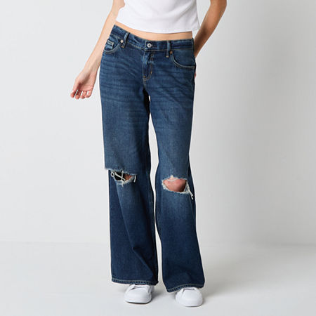 Click here for Arizona Juniors Airy Drape Womens Low Rise Baggy F... prices