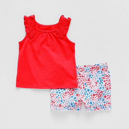 Click here for Okie Dokie Baby Girls 2-pc. Short Set  3 Months  R... prices