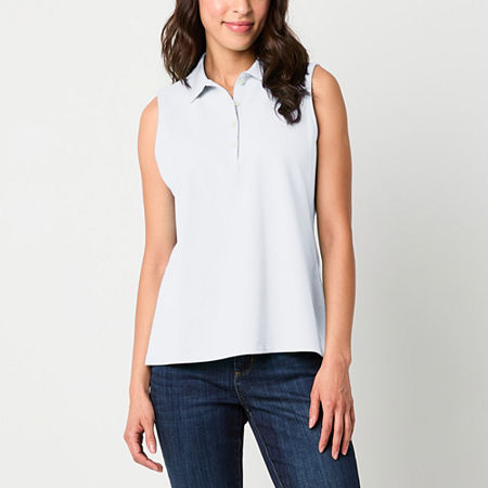 Click here for St. Johns Bay Womens Sleeveless Polo Shirt  X-larg... prices
