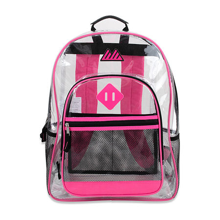 Click here for Summit Ridge Delux Clear Backpack With Mesh  One S... prices