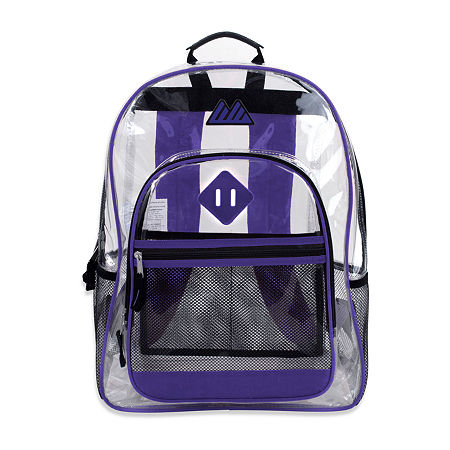 Click here for Summit Ridge Delux Clear Backpack With Mesh  One S... prices