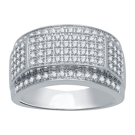 Click here for Mens 1 CT. T.W. Natural Diamond 10K White Gold Fas... prices