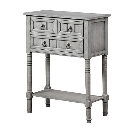 Click here for Kendra 3-Drawer Console Table  One Size  Gray prices