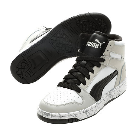 Click here for PUMA Rebound Mid Layup Marble Big Kid Boys Basketb... prices