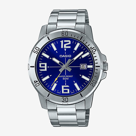 Click here for Casio Mens Silver Tone Bracelet Watch Mtpvd01d-2bv... prices