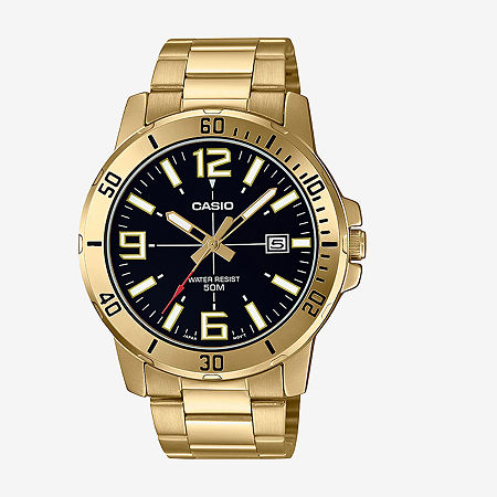 Click here for Casio Mens Gold Tone Bracelet Watch Mtpvd01g-1bv... prices