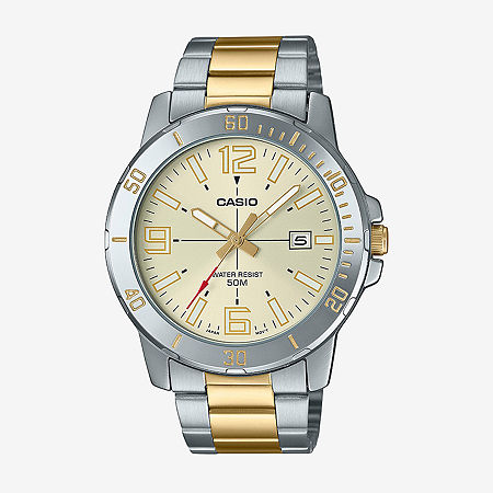 Click here for Casio Mens Two Tone Bracelet Watch Mtpvd01sg-9bv... prices