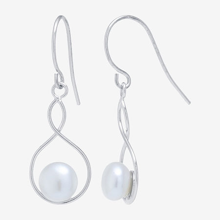 Click here for Silver Treasures Womens White Cultured Freshwater... prices