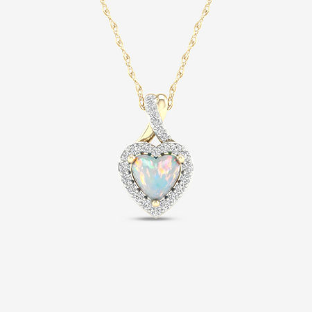 Click here for Womens Genuine Opal & 1/8 CT. T.W. Genuine Diamond... prices