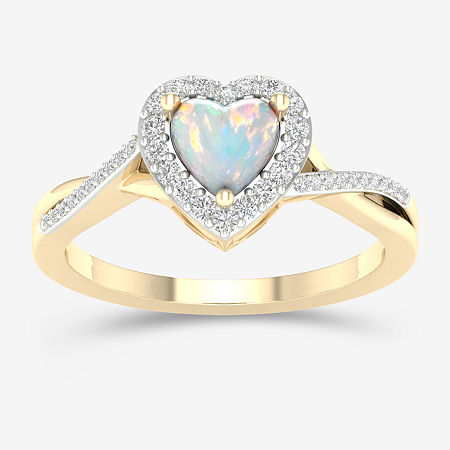 Click here for Womens Genuine Opal & 1/6 CT. T.W. Genuine Diamond... prices