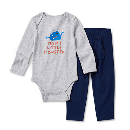 Click here for Okie Dokie Baby Boys 2-pc. Pant Set  Newborn  Blue prices