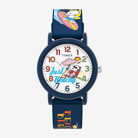 Click here for Timex Peanuts Mens Blue Strap Watch Tw2v78600jt  O... prices